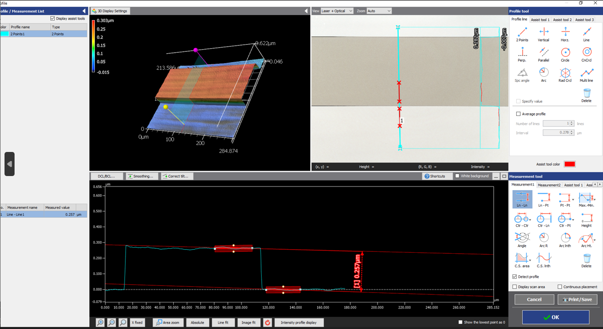 Keyence VK-X3000 3D Surface Profiler | Core Facilities